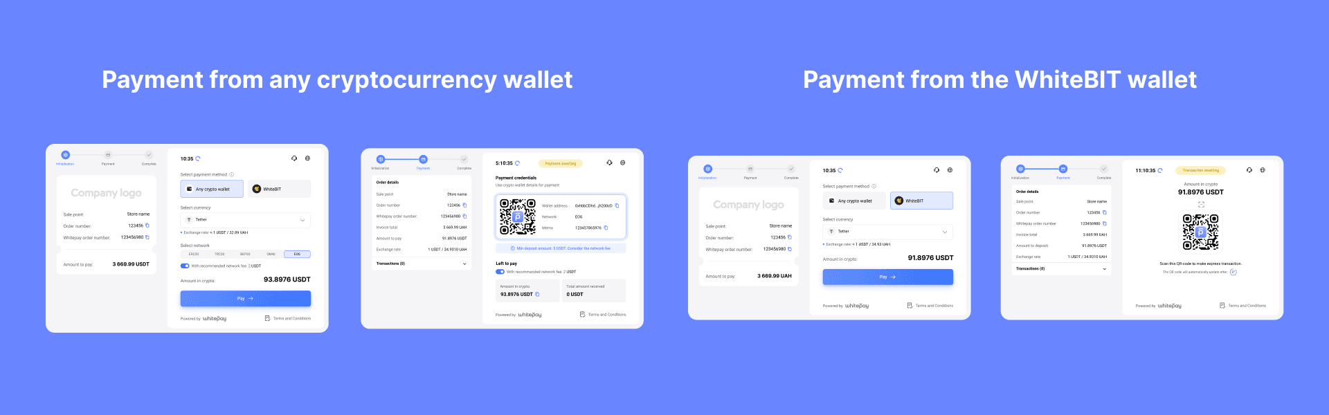 How to pay for purchases via Whitepay?